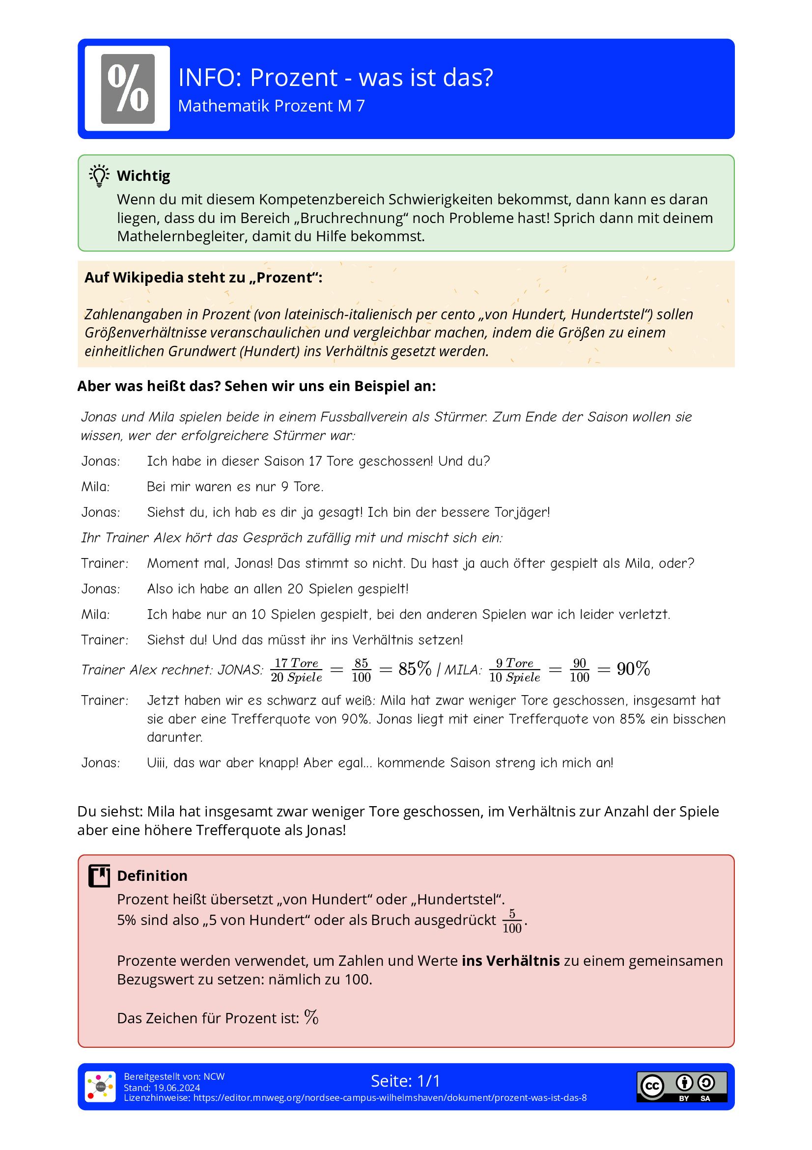 Arbeitsblatt Prozent Was Ist Das Mathematik Prozent Mnweg Arbeitsblatt Prozent Was Ist Das Mathematik Prozent Mnweg