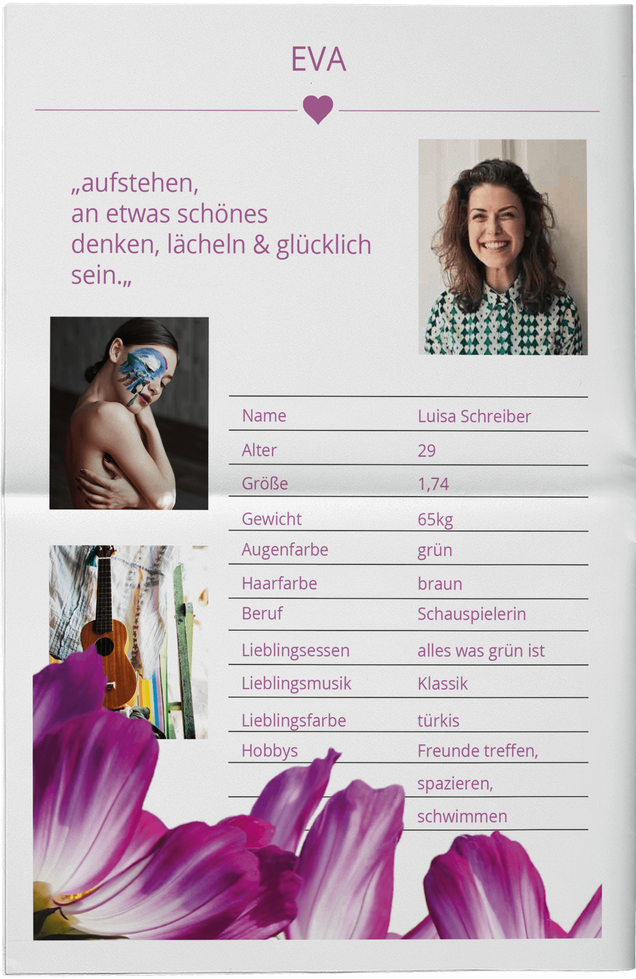Arbeitsblatt Steckbrief Deutsch Präsentieren And Sprechen